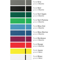 Plaque gravée en PVC - Direct Signalétique